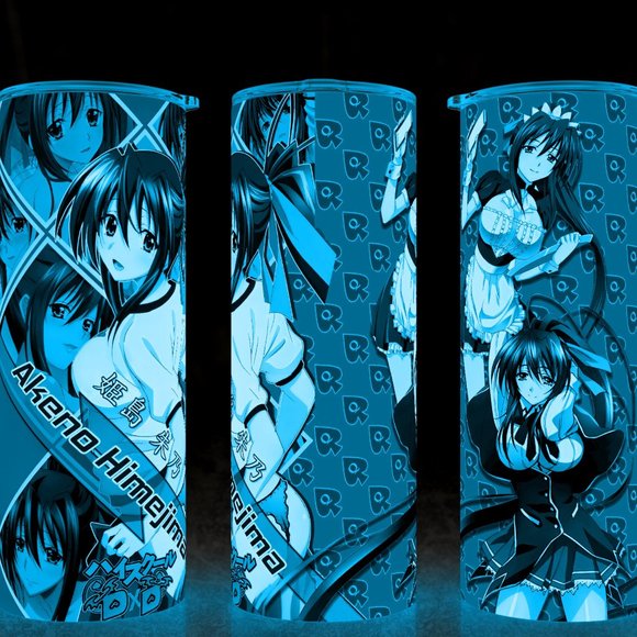 Handmade Dining Glow In The Dark High School Dxd Akeno Anime Manga Cup Mug Tumbler 2oz